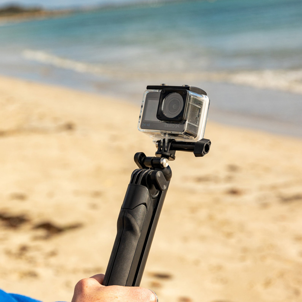 Zero-X Trix Fold Action Camera 3-Way Foldable Extension Tripod